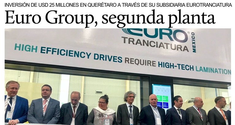 Euro Group, segunda planta en México.