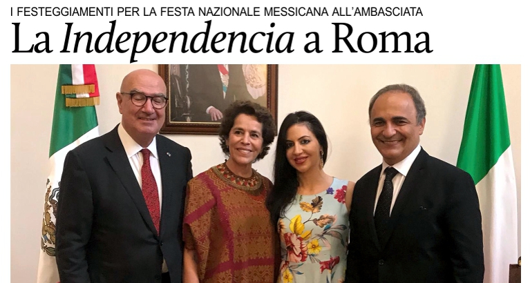 Roma, feste nazionali all'Ambasciata del Messico.